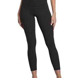 Colorfulkoala Women's Buttery Soft High Waisted Yoga Pants 7/8 Length Leggings (XL, Black)