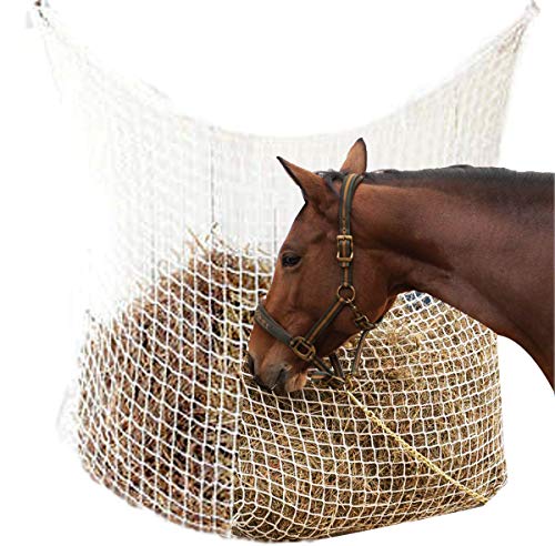 NRTFE Hay Net Slow Feed Bag for Horse Feeder Full Day Feeding Grazing Extra Large (63"x40")