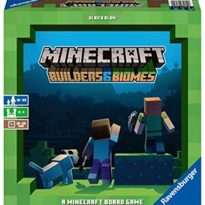 Ravensburger Minecraft: Builders & Biomes Strategy Board Game, 2-4 players, Ages 10 & Up