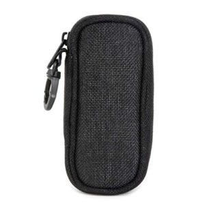 Nickel Bags Pod Key Chain | Herb Accessories Travel Pouch with Padded Interior (Black, 5 in)