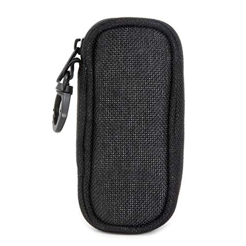 Nickel Bags Pod Key Chain | Herb Accessories Travel Pouch with Padded Interior (Black, 5 in)