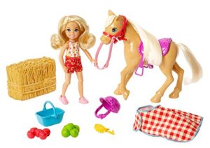 barbie club chelsea doll and horse, gff50