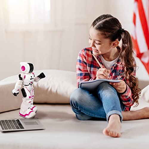 Xtrem Bots 380838 Sophie Kids with Motion Sensor, Interactive Remote Control Programmable Intelligent Robot Toys, White/Pink