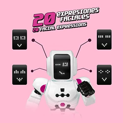 Xtrem Bots 380838 Sophie Kids with Motion Sensor, Interactive Remote Control Programmable Intelligent Robot Toys, White/Pink