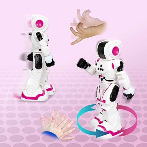 Xtrem Bots 380838 Sophie Kids with Motion Sensor, Interactive Remote Control Programmable Intelligent Robot Toys, White/Pink