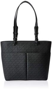 michael michael kors bedford medium top zip pocket tote black one size