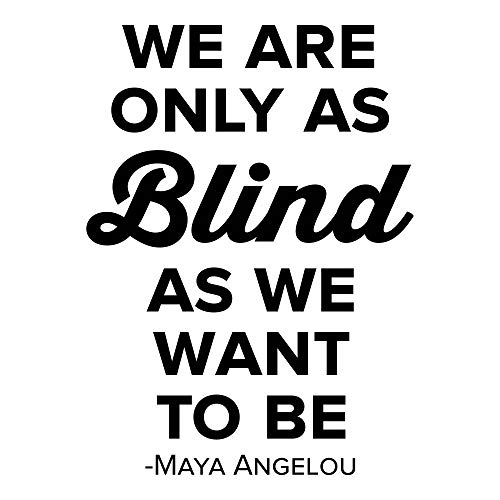 Blind as we want to be Wall Decal - 0499 - Eye Doctor Wall Sticker - Optometrist Wall Art