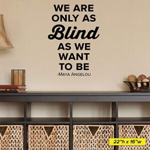 Blind as we want to be Wall Decal - 0499 - Eye Doctor Wall Sticker - Optometrist Wall Art