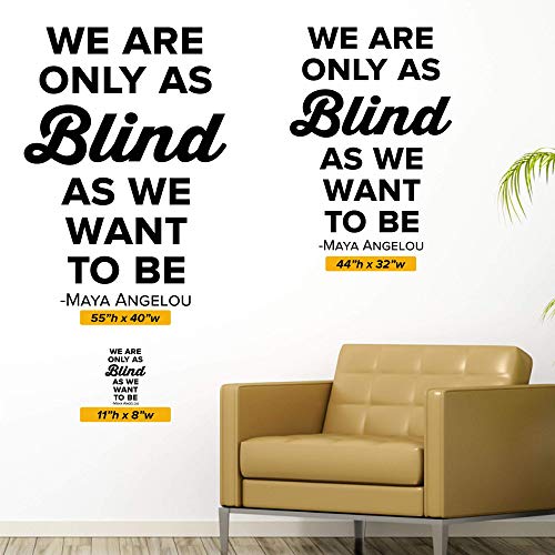 Blind as we want to be Wall Decal - 0499 - Eye Doctor Wall Sticker - Optometrist Wall Art