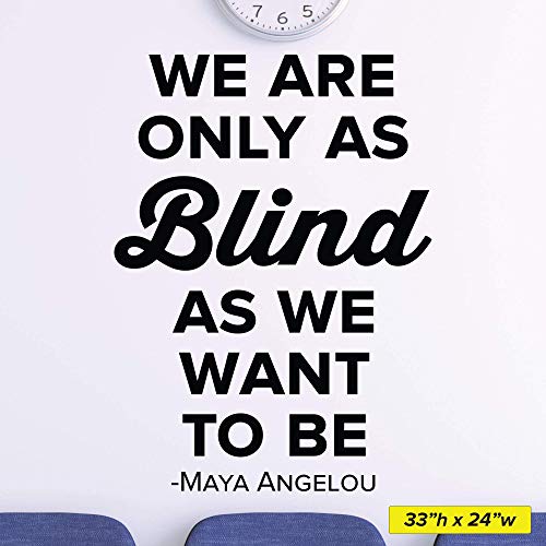 Blind as we want to be Wall Decal - 0499 - Eye Doctor Wall Sticker - Optometrist Wall Art