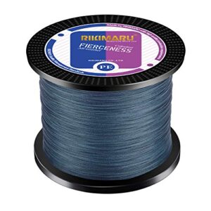 braided fishing line abrasion resistant superline zero stretch&low memory extra thin diameter dark gray 327yds,15lb