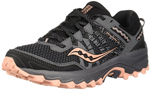 Saucony Women's Grid Excursion TR12 Sneaker, Grey/Peach, 8 Wide