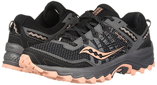 Saucony Women's Grid Excursion TR12 Sneaker, Grey/Peach, 8 Wide