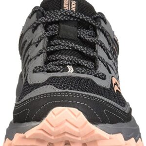 Saucony Women's Grid Excursion TR12 Sneaker, Grey/Peach, 8 Wide