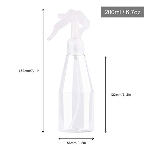 driew Plant Spray Bottle 2 Pack 200ml, Plant Mister Spray Bottle Squirt Bottle Plastic Spray Bottles for Outdoor Indoor House Garden Plants