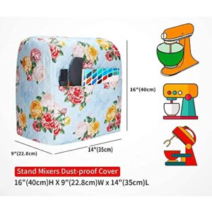 Kitchen Aid Mixer Cover Compatible with 6-8 Quarts Kitchen Aid/Hamilton Stand Mixer,Kitchen Aid Mixer Covers For Stand Mixer With Floral Print Mixer Cover, Pioneer Woman Kitchen Aid Mixer Accessories