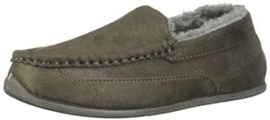 deer stags kids' lil spun slipper in charcoal / 6 big kid