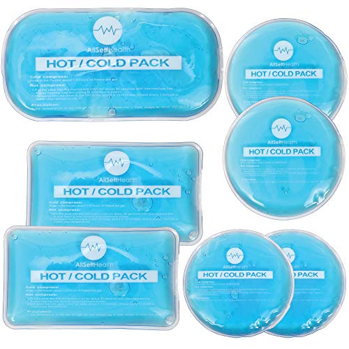 Reusable Hot and Cold Gel Ice Packs for Injuries | Cold Compress, Ice Pack, Gel Ice Packs, Cold Pack, Gel ice Pack, Cold Packs for Injuries | 7 Pack Blue