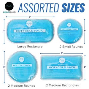 Reusable Hot and Cold Gel Ice Packs for Injuries | Cold Compress, Ice Pack, Gel Ice Packs, Cold Pack, Gel ice Pack, Cold Packs for Injuries | 7 Pack Blue