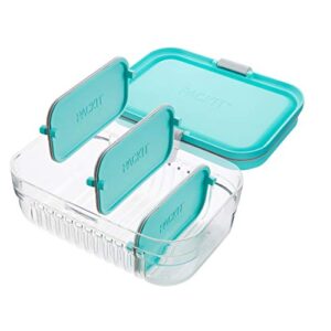 packit mod lunch bento food storage container, mint green