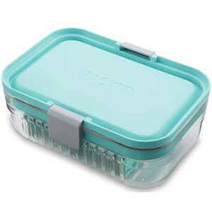 PackIt Mod Lunch Bento Food Storage Container, Mint Green