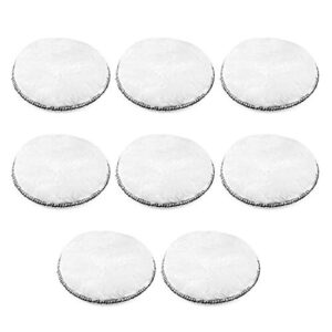 uxcell 5" wool polishing pad hook and loop buffing wheel for orbital polisher buffer 8 pcs