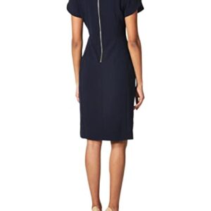 Calvin Klein Women's Tulip Sleeved Sheath Dress, Indigo, 12