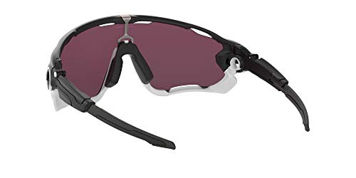 Oakley Men's OO9290 Jawbreaker Rectangular Sunglasses, Matte Black/Prizm Road Black, 31 mm