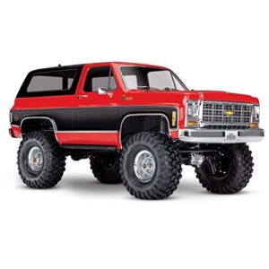 traxxas trailer crawler 1979 chevrolet k5 blazer reproduction remote control car with radio system, red