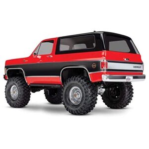 Traxxas Trailer Crawler 1979 Chevrolet K5 Blazer Reproduction Remote Control Car with Radio System, Red