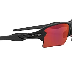 Oakley Men's OO9188 Flak 2.0 XL Rectangular Sunglasses, Matte Black/Prizm Trail Torch, 59 mm