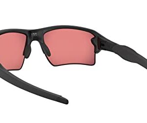 Oakley Men's OO9188 Flak 2.0 XL Rectangular Sunglasses, Matte Black/Prizm Trail Torch, 59 mm