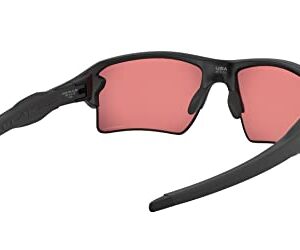 Oakley Men's OO9188 Flak 2.0 XL Rectangular Sunglasses, Matte Black/Prizm Trail Torch, 59 mm