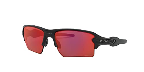 Oakley Men's OO9188 Flak 2.0 XL Rectangular Sunglasses, Matte Black/Prizm Trail Torch, 59 mm