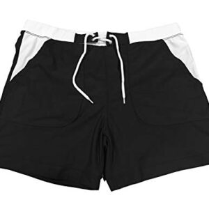 MAGNIVIT Men's Swimming Trunks Sport Brief Swim Underwear with Pocket Black