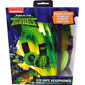 Teenage Mutant Ninja Turtles Kids Safe Over The Ear Headphones HP2-03265| Kids Headphones, Volume Limiter for Developing Ears, 3.5MM Stereo Jack, Recommended for Ages 3-9, by Sakar