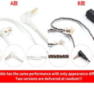 KZ ZS10 Pro in Ear Monitor Earbuds Headphone, HiFi KZ Earphone with 4BA and 1DD Drivers, KZ Upgraded ZS10 Pro with Detachable 0.75mm 2 Pin 6N OFC Cable (Black No Mic)……