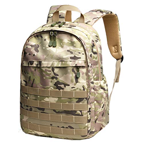 Wraifa Boys Backpack Waterproof Kids School Bag Outdoor Travel Camping Daypack Camo Rucksack (Amy Green, Small) …