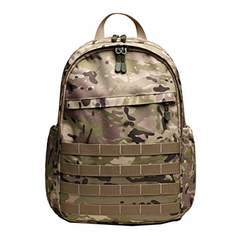 Wraifa Boys Backpack Waterproof Kids School Bag Outdoor Travel Camping Daypack Camo Rucksack (Amy Green, Small) …