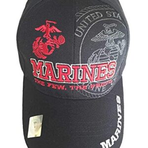 US Marine Corps Official Licensed Embroidered Emblem Baseball Cap Hat (Marines-3)