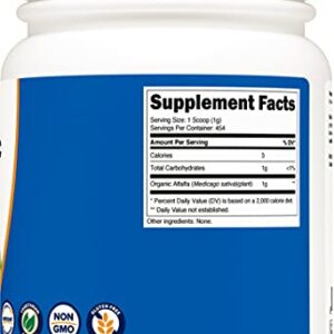 Nutricost Organic Alfalfa Powder 1LB - USDA Certified 100% Organic, Vegetarian, Non-GMO, Gluten Free