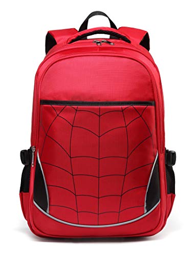 BLUEFAIRY Kids Backpack for Boys Elementary School Bags Durable Kindergarten Bookbags (Red) One_Size