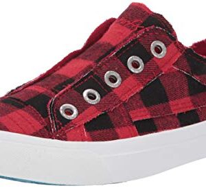 Blowfish Malibu womens Play Sneaker, Red Buffalo Check, 6 US