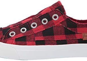 Blowfish Malibu womens Play Sneaker, Red Buffalo Check, 6 US