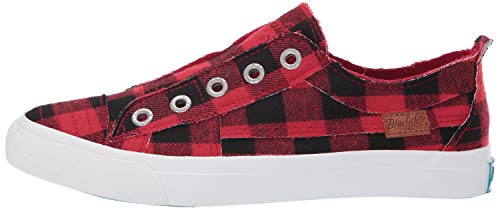 Blowfish Malibu womens Play Sneaker, Red Buffalo Check, 6 US