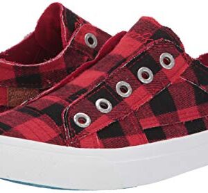 Blowfish Malibu womens Play Sneaker, Red Buffalo Check, 6 US