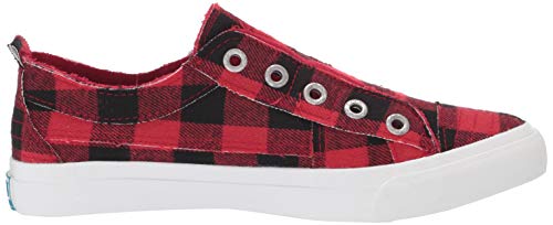 Blowfish Malibu womens Play Sneaker, Red Buffalo Check, 6 US