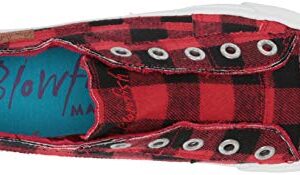 Blowfish Malibu womens Play Sneaker, Red Buffalo Check, 6 US