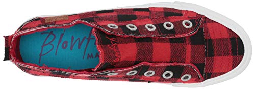 Blowfish Malibu womens Play Sneaker, Red Buffalo Check, 6 US