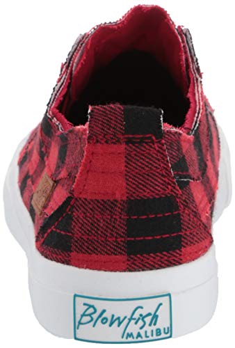 Blowfish Malibu womens Play Sneaker, Red Buffalo Check, 6 US